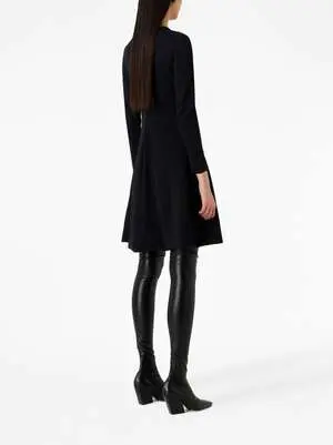 Emporio Armani Ribbed-bib Long-sleeved Dress