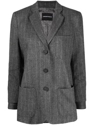Emporio Armani Pinstripe Single-breasted Blazer