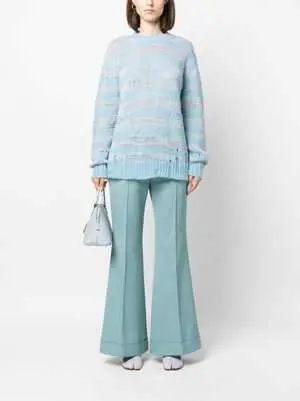 Acne Studios Distressed Striped Sweater