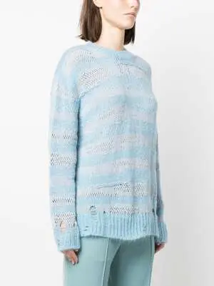Acne Studios Distressed Striped Sweater