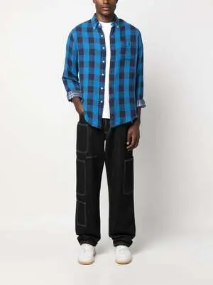 Polo Ralph Lauren Polo Pony Plaid-check Shirt - Blue
