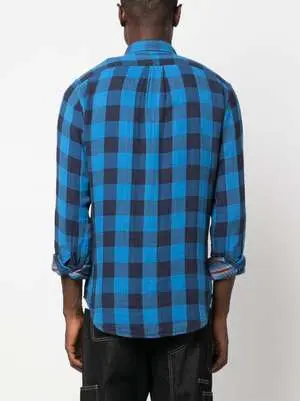 Polo Ralph Lauren Polo Pony Plaid-check Shirt - Blue