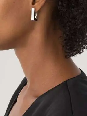Tom Wood Square Hoop Earrings
