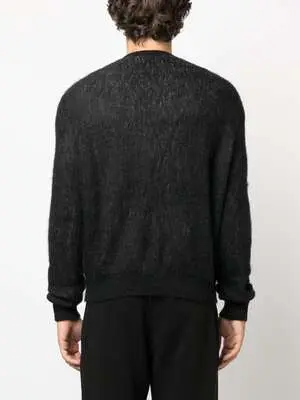 Amiri Brushed-effect Logo-print Jumper