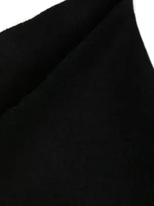 Rick Owens Virgin Wool Cowl Scarf - Black