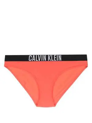 Calvin Klein Waistband Bikini Bottom - Red