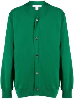 Comme Des Garçons V-neck Wool Cardigan