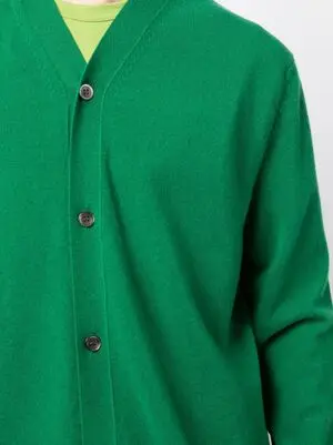 Comme Des Garçons V-neck Wool Cardigan