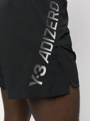 Y3 Logo-print Elasticated-waist Shorts