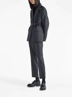 Prada Zip-pocket Wool Trousers