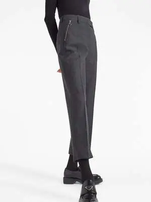 Prada Zip-pocket Wool Trousers