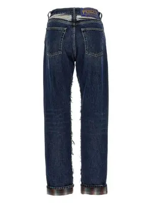 MAISON MARGIELA X Pendleton Yoke-detail Jeans