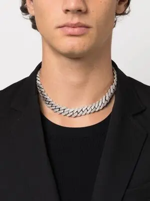 DARKAI Cuban Embellished Choker Necklace