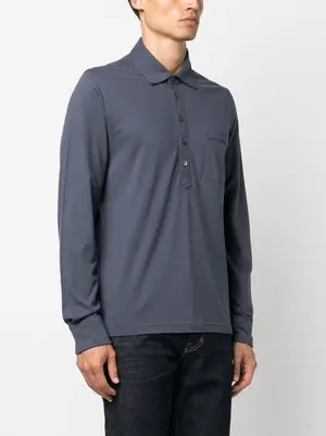 TOM FORD Button-placket Jersey Polo Shirt