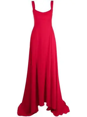 ATU BODY COUTURE Sleeveless Crepe Gown - Red