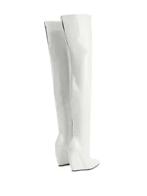 GIUSEPPE ZANOTTI 105mm Preety Boots - White