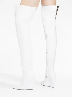 GIUSEPPE ZANOTTI 105mm Preety Boots - White