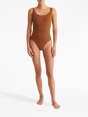 ERES Asia Scoop-back Swimsuit - Brown