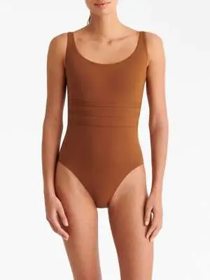 ERES Asia Scoop-back Swimsuit - Brown