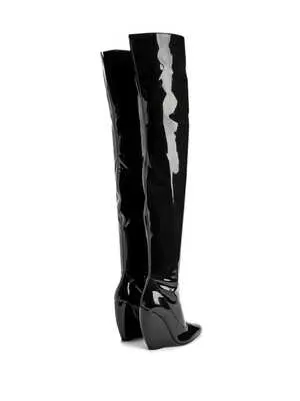 GIUSEPPE ZANOTTI 105mm Preety Over-the-knee Boots - Black