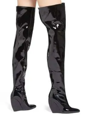 GIUSEPPE ZANOTTI 105mm Preety Over-the-knee Boots - Black