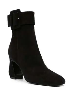 SERGIO ROSSI 85mm Square-toe Boots