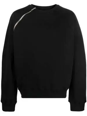 HELIOT EMIL Zip-detail Cotton Jumper