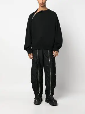 HELIOT EMIL Zip-detail Cotton Jumper