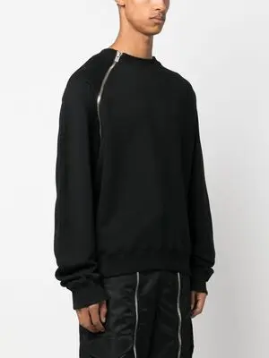 HELIOT EMIL Zip-detail Cotton Jumper