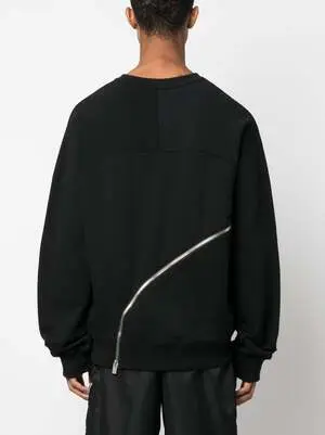 HELIOT EMIL Zip-detail Cotton Jumper