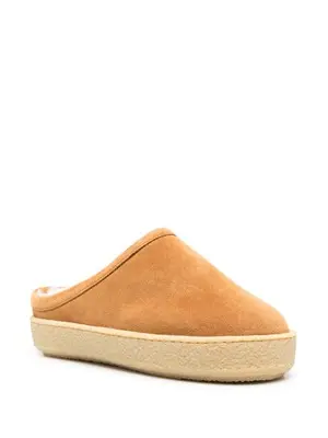 Isabel Marant Étoile Fozee Suede Flatform Mules - Brown
