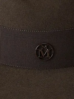 MAISON MICHEL Virginie Fedora Hat - Brown