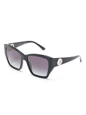 BVLGARI Square Frame Sunglasses - Black