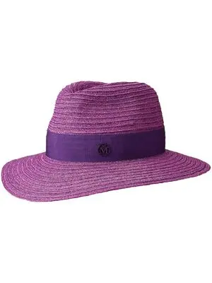 MAISON MICHEL Henrietta Fedora Hat - Purple