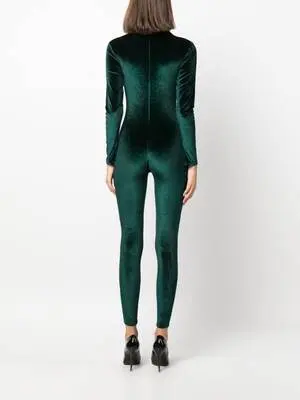 ATU BODY COUTURE Velvet High-neck Jumpsuit - Green