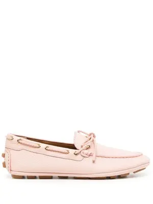 Bally Leather Boat Loafers
