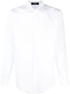 Versace Barocco Jacquard Shirt - White