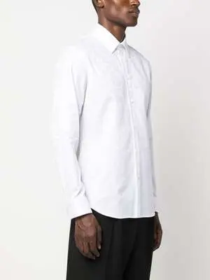 Versace Barocco Jacquard Shirt - White