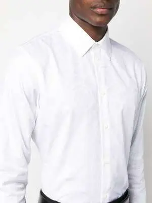 Versace Barocco Jacquard Shirt - White
