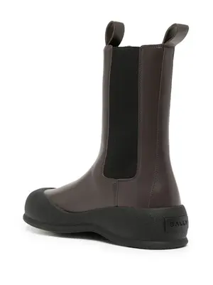 Bally Leather Chelsea Boots - Brown