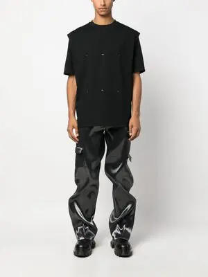 HELIOT EMIL Outline Logo Cotton T-shirt