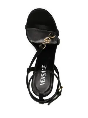 Versace Medusa '95 Embellished Stiletto Sandals - Black