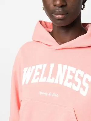 SPORTY & RICH Logo-print Hoodie