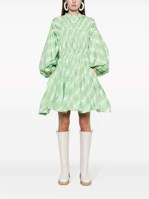 JIL SANDER Plaid Mini Dress