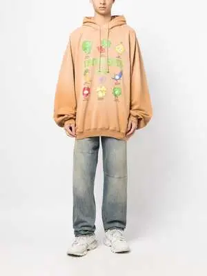 Vetements Vegan Logo Drawstring Hoodie