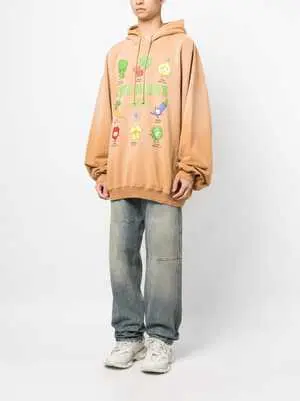Vetements Vegan Logo Drawstring Hoodie