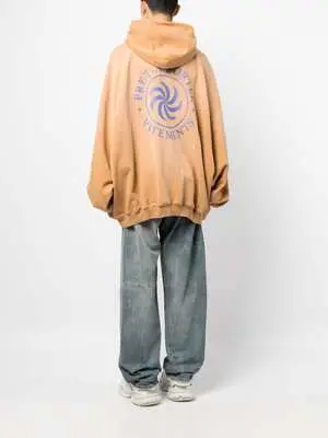 Vetements Vegan Logo Drawstring Hoodie
