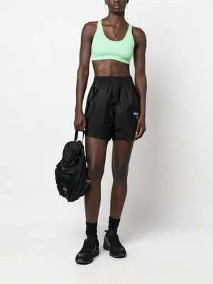 SPORTY & RICH Scoop-neck Sports Bra - Green