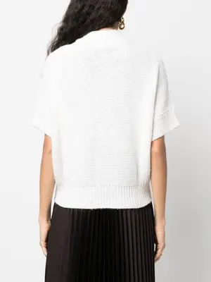 Peserico Open-knit Short-sleeve Jumper