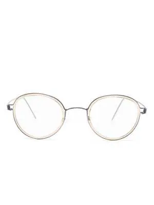 LINDBERG Jackie U16 Round-frame Glasses - Grey